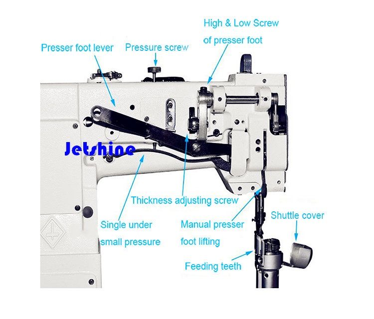 high post bed handbag sewing machine