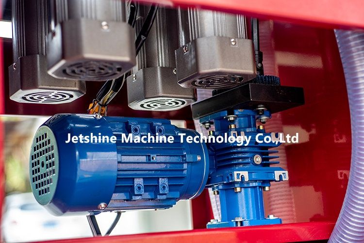 Four wheel leather belt edge buffing machine