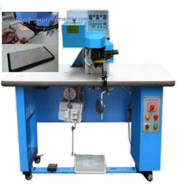 Wallet zipper glue attaching machine